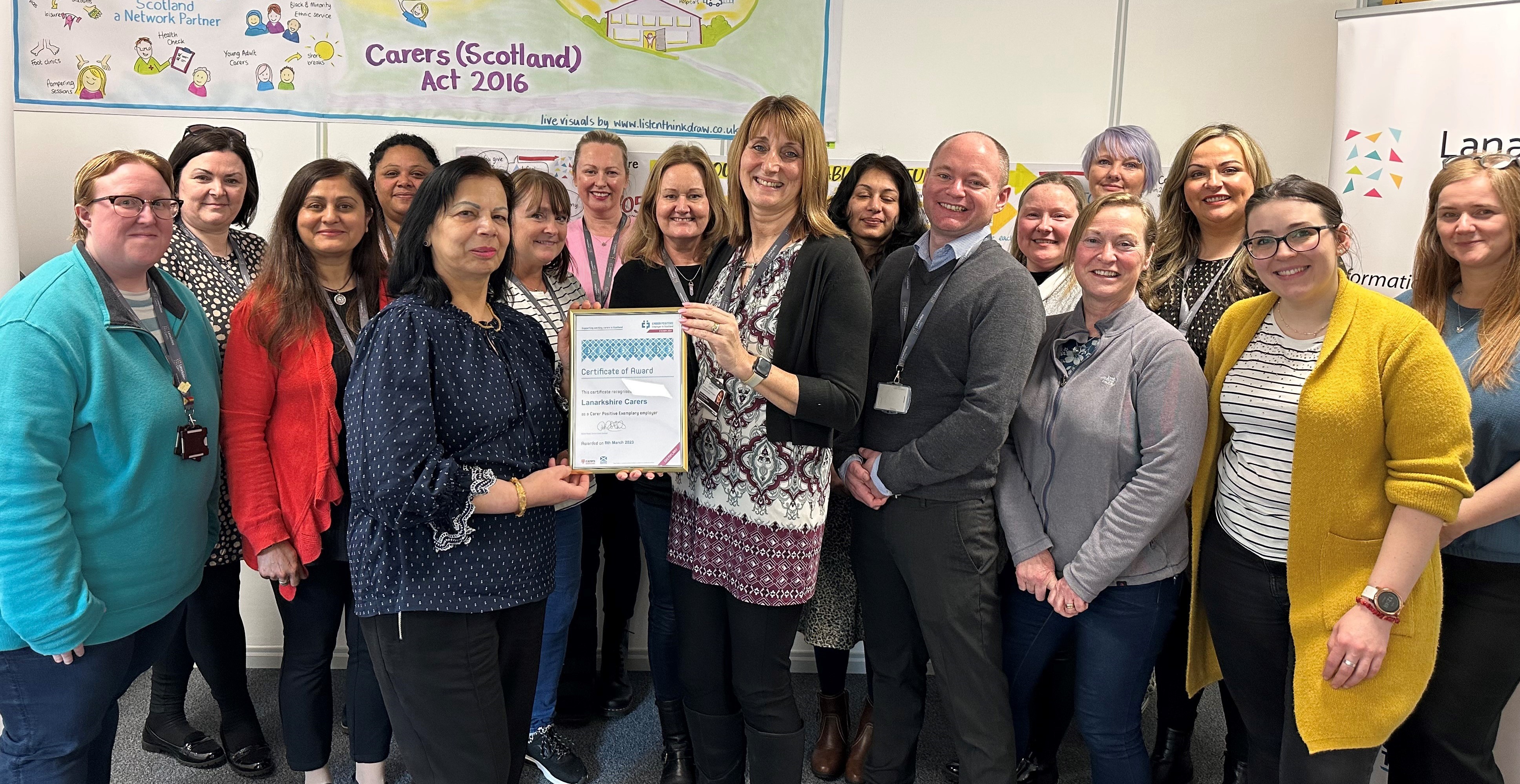 Lanarkshire Carers: Exemplary Carer Positive Employer - Lanarkshire Carers